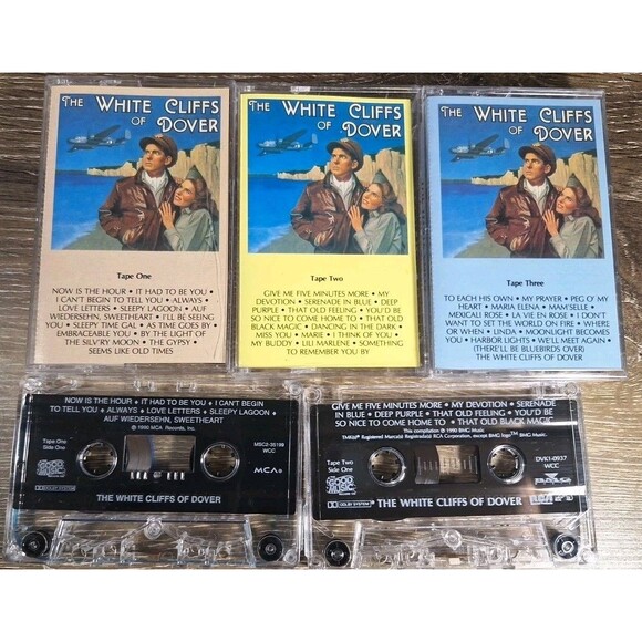 Media | The White Cliffs Of Dover Vintage 3 Cassette Tape Set Wwii Era ...